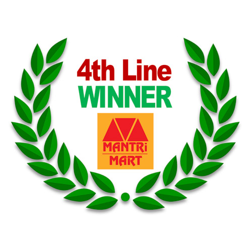 Housie Winner 4th Line - Mantri Mart