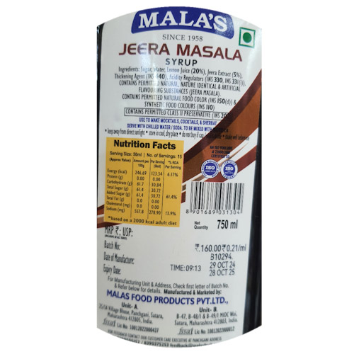 Malas Jeera Masala - Mantri Mart